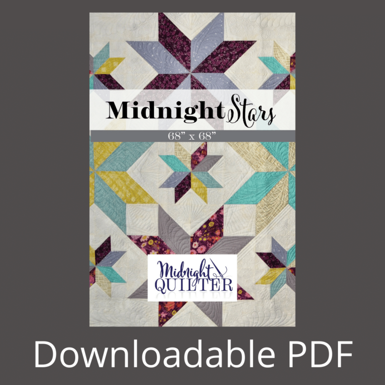 Midnight Stars Quilt Pattern – Downloadable PDF – Quilting Is My Therapy