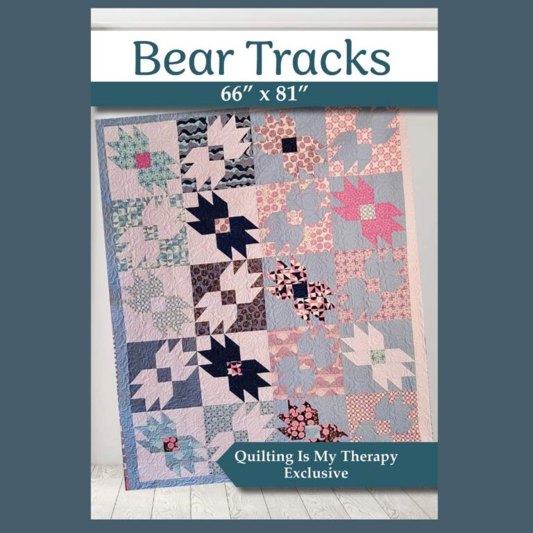 Bear Tracks Quilt Pattern - Downloadable PDF - Quilting Is My Therapy