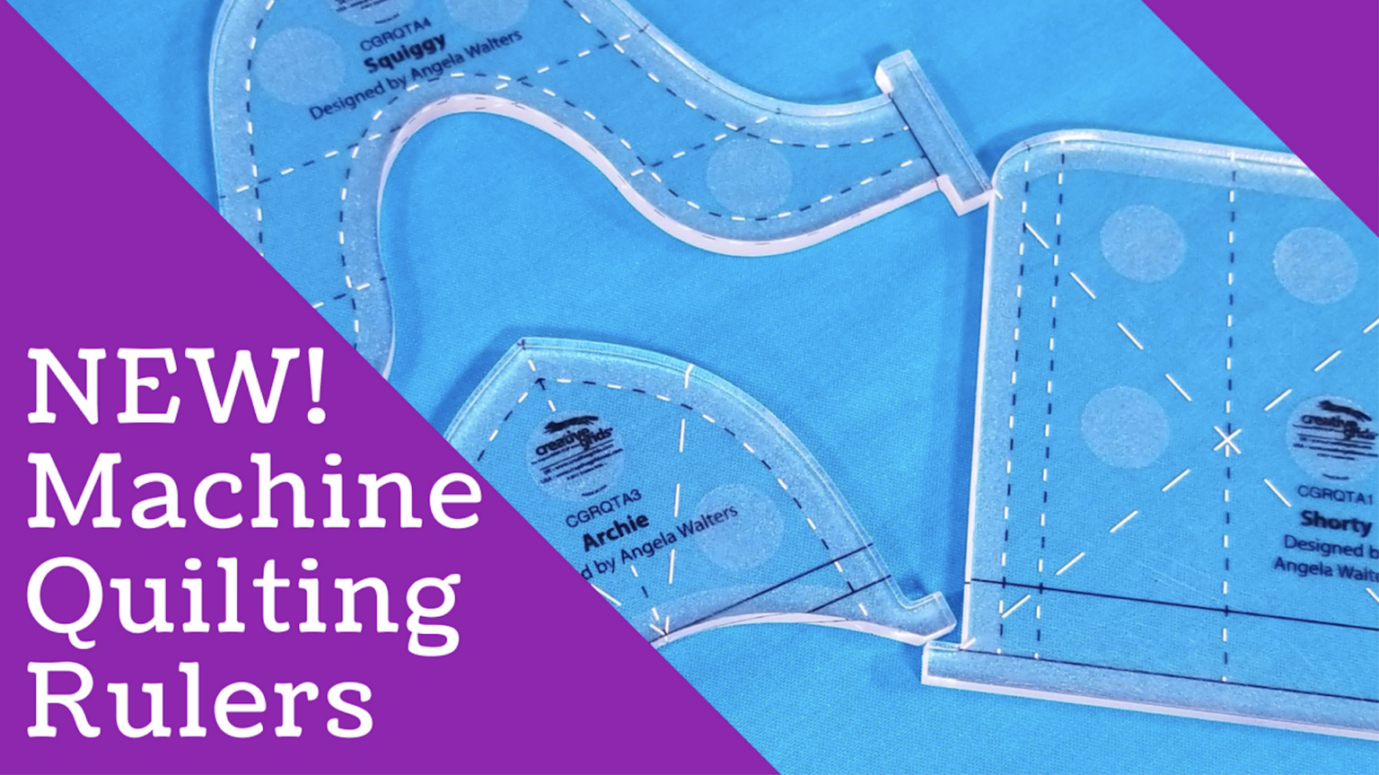 Meet My Brand New Machine Quilting Rulers! - Quilting Is My Therapy