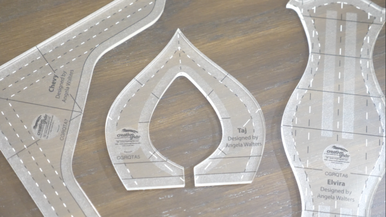 Set of 3 Machine Quilting Rulers from Angela Walters: Taj, Elvira and ...