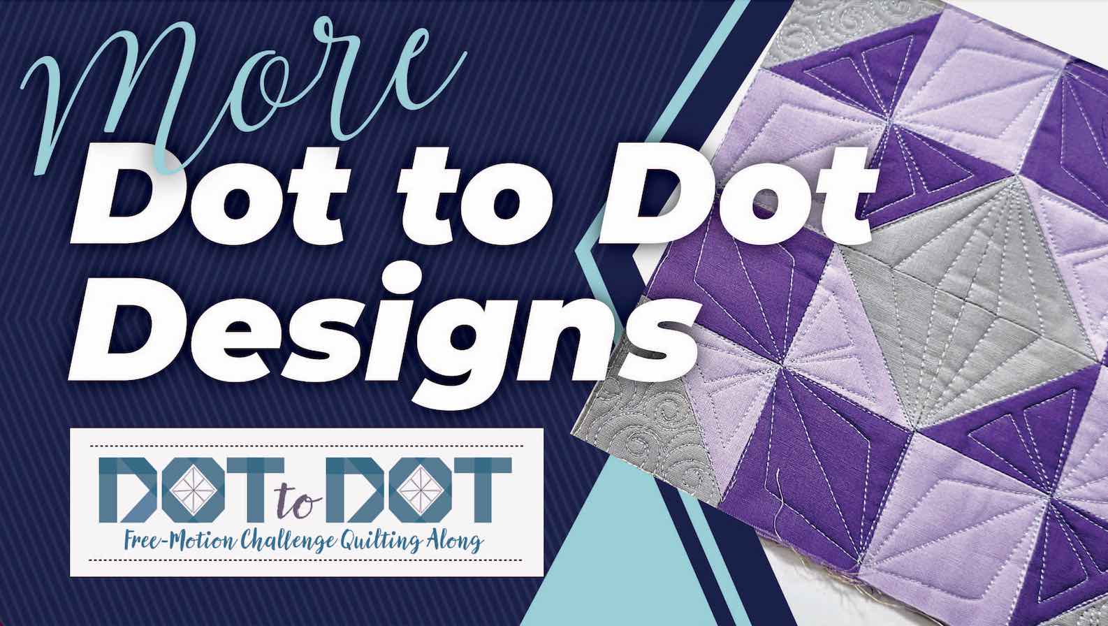 Dot to Dot Free-motion Challenge Quilting Along - Quilting Is My Therapy