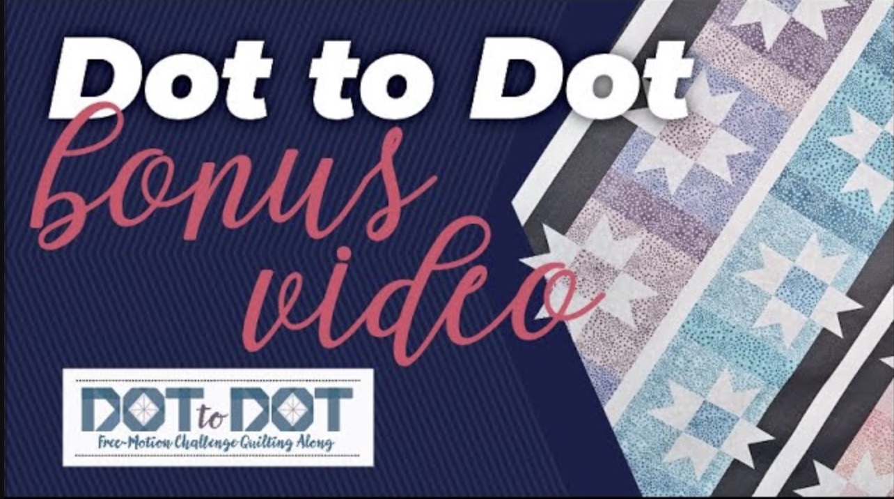 Dot to Dot Free-motion Challenge Quilting Along - Quilting Is My Therapy