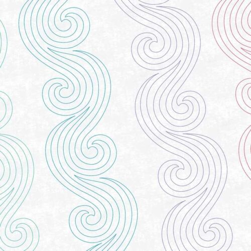 Lt. Gray Swirl Chain Training Wheels Kit - Quilting Is My Therapy