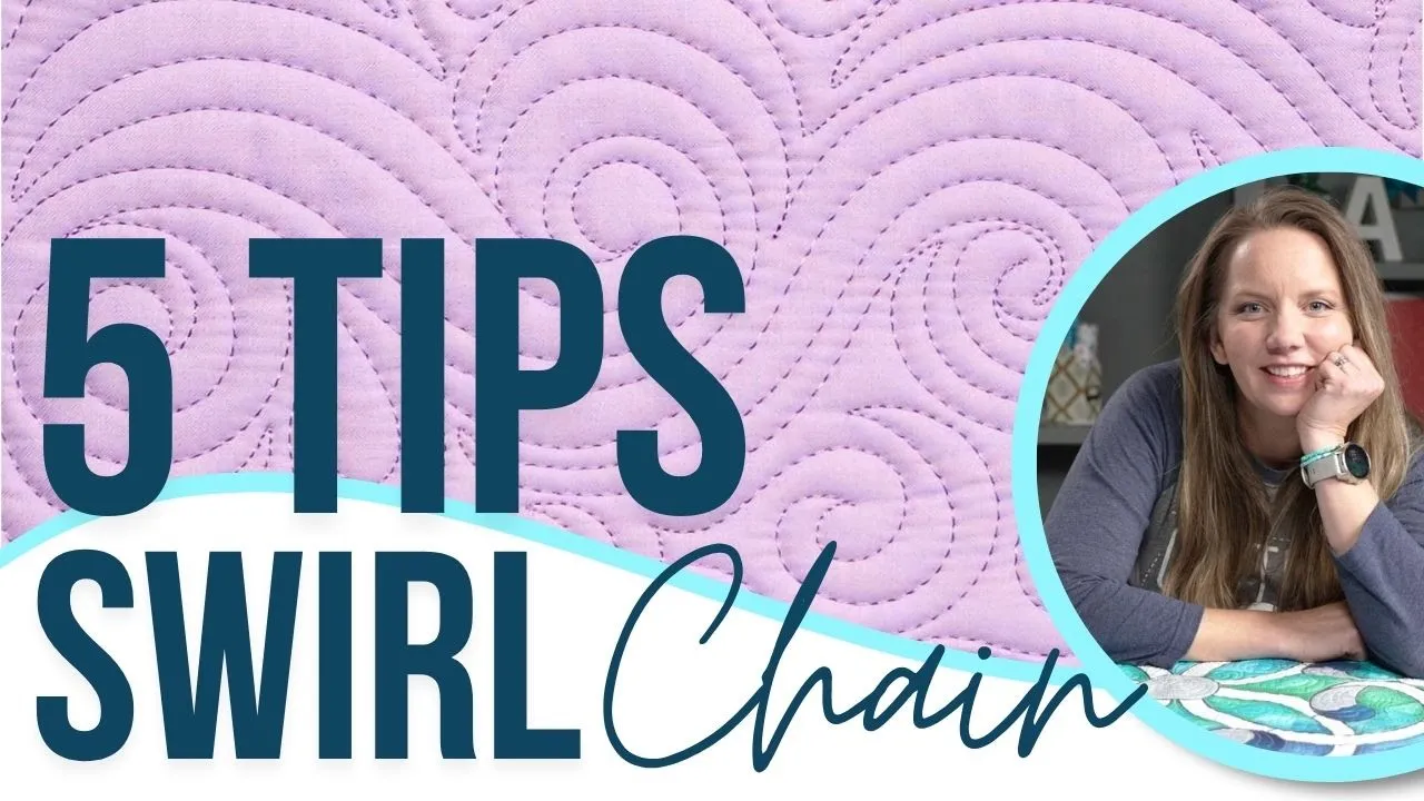 5 Tips for Machine Quilting the Swirl Chain Design - Quilting Is My Therapy