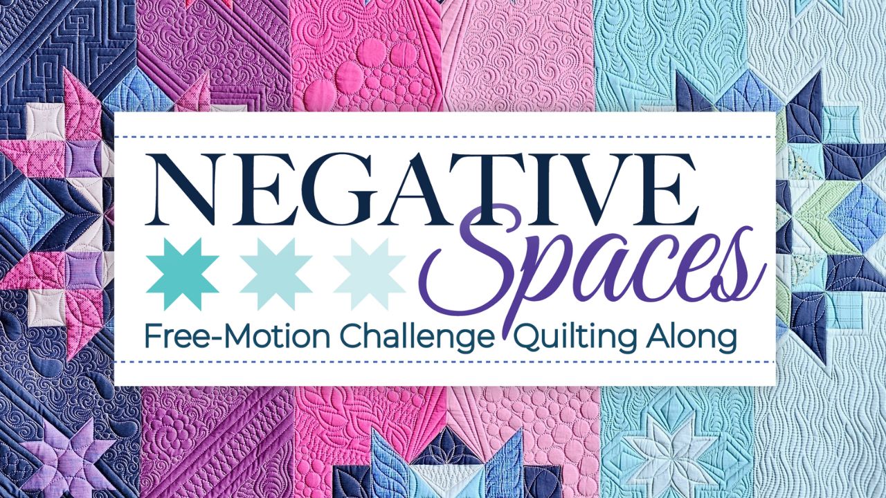 Negative Spaces Free-motion Challenge Quilting Along - Quilting Is My ...