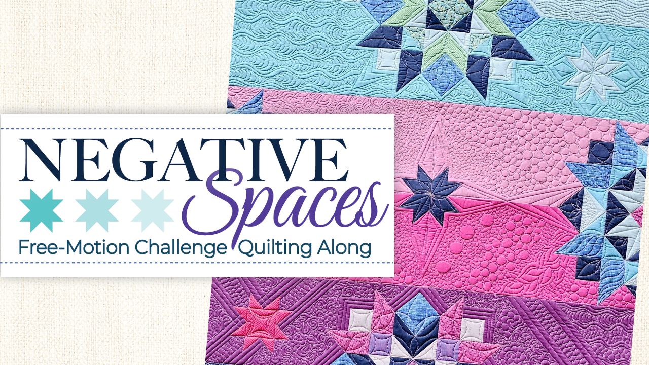 Negative Spaces Free-motion Challenge Quilting Along - Quilting Is My ...