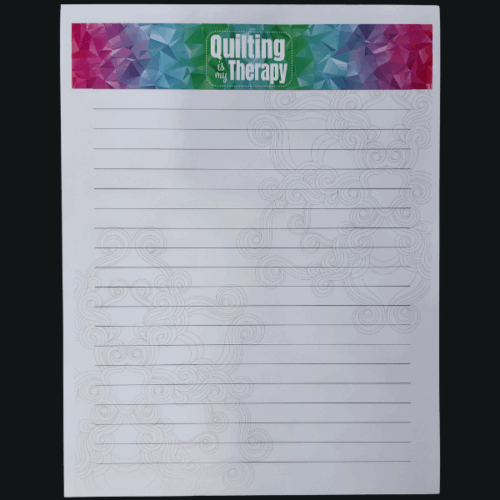 Quilting Is My Therapy Notepad - Quilting Is My Therapy