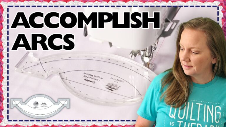 Arcs, Curves, & Points w/ Rulers Free-motion Challenge Quilting Along - Quilting Is My Therapy